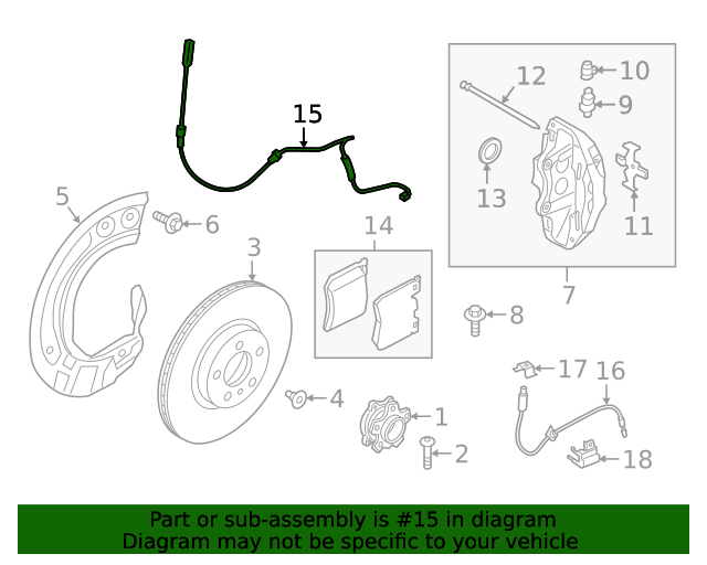 Genuine BMW 34-35-6-877-085 | Wear Indicator | FREE Shipping on Most ...