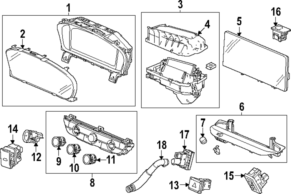 2023-2024 Honda Accord Cluster Assembly 78100-30B-A33 | Honda Parts Cheap
