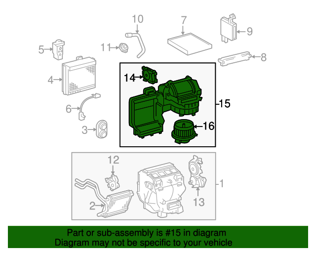 87130-07071 - Blower Assembly - 2005-2012 Toyota | nashuatoyota