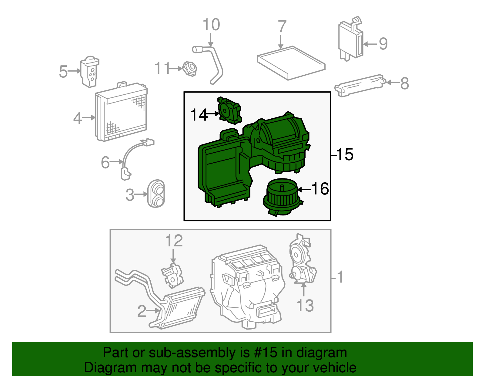 87130-07071 - 2005-2012 Toyota - Blower Assembly | Sparks Parts