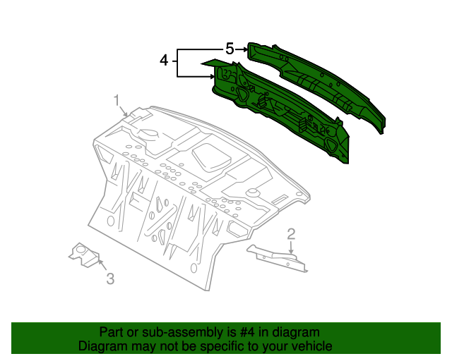 Genuine BMW 41-34-7-044-869 | Rear Body Panel | FREE Shipping on Most ...