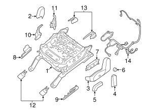 2014-2020 Infiniti QX60 Seat Adjust Assembly 87351-3JC9B | Infiniti ...