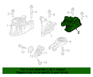 68363757AA - Engine Mount - 2015-2019 Jeep Renegade | Mopar Parts Canada