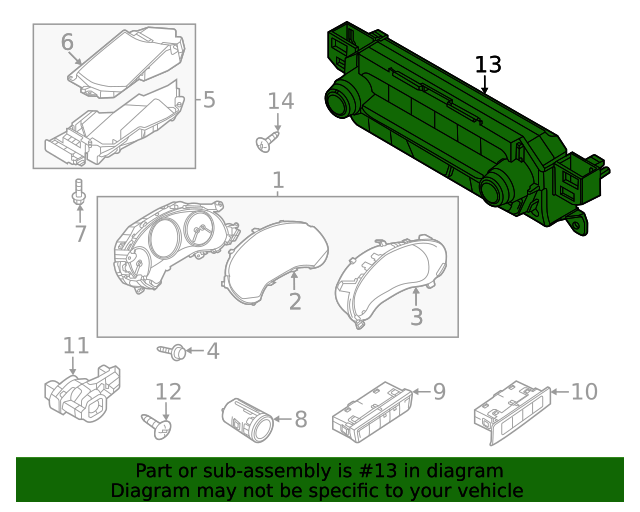2019-2023 Mazda Dash Control Unit BDGF-61-190B | MazdaParts.Online