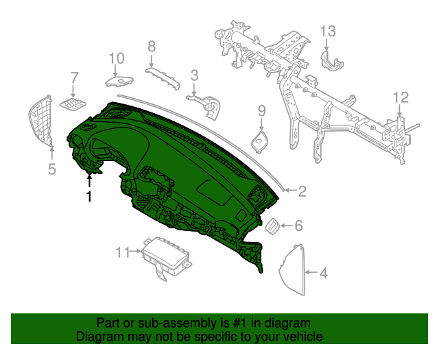 2018-2020 Hyundai Elantra GT Instrument Panel 84710-G3000-TRY | OEM ...