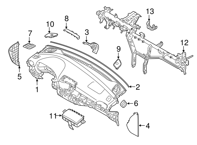 2018-2020 Hyundai Elantra GT Instrument Panel 84710-G3000-TRY | OEM ...