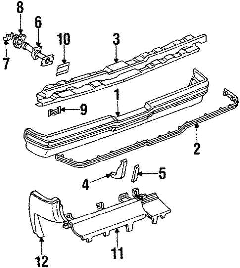 Bumper & Components - Rear for 1985 Buick Riviera | GMPartsNow