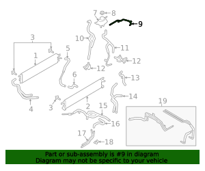 2020 Ford Engine Coolant Overflow Hose L1MZ-8C289-C | TascaParts.com