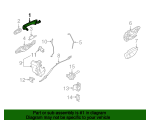 2005-2014 Volvo XC90 Handle, Outside 39899425 | OEM Parts Online