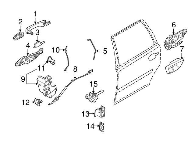 2005-2014 Volvo XC90 Handle, Outside 39899425 | OEM Parts Online