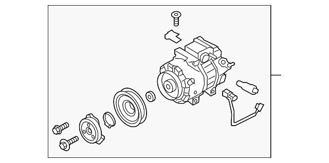 2014-2019 Hyundai A/C Compressor 97701-B1000 | OEM Parts Online