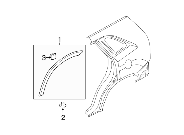 2004-2023 Kia OEM NEW 2004-2020 Kia Clip-Side Garnish Mounting Rocker ...