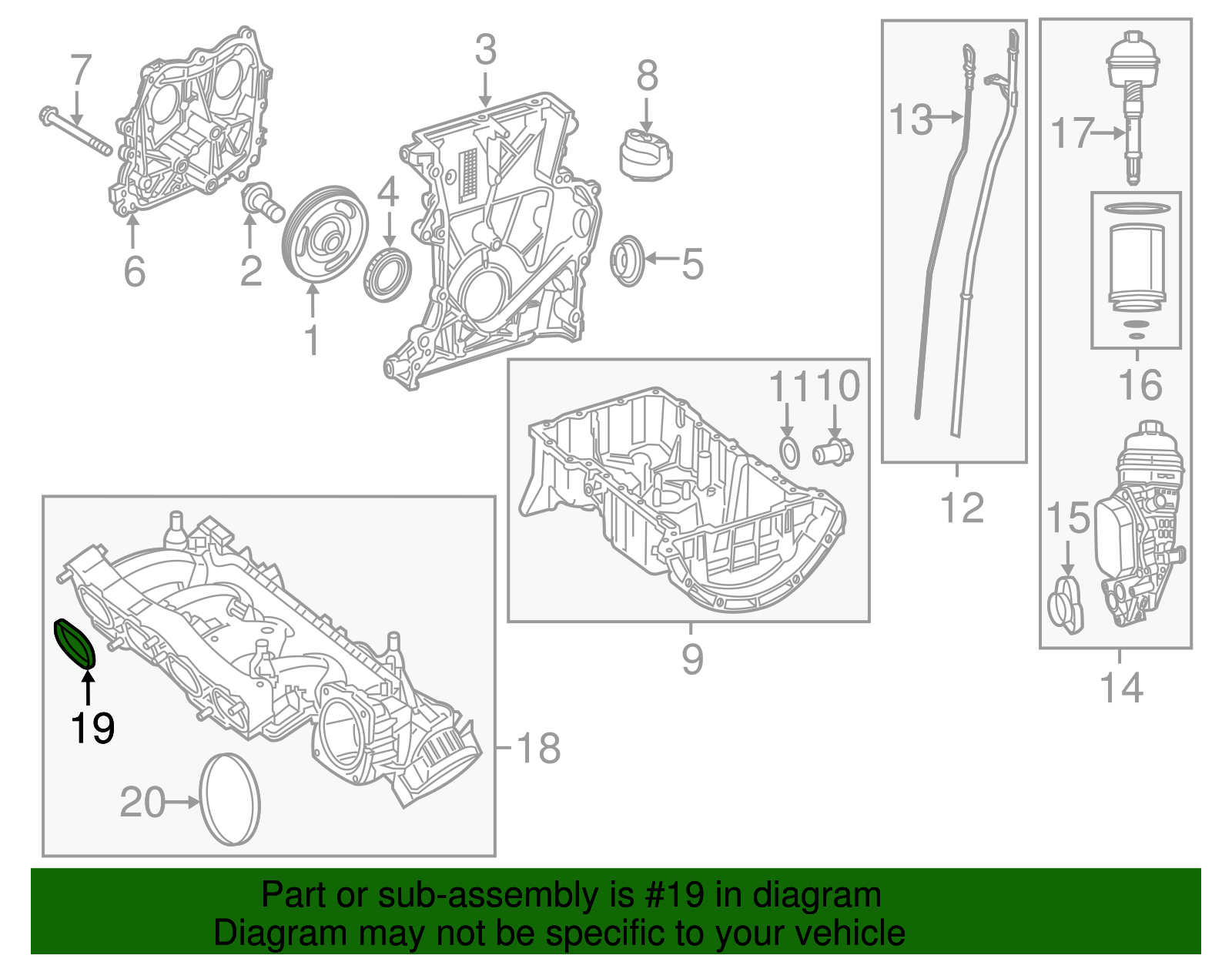 14035-HG00C (14035hg00c) - 2016-2019 Infiniti Intake Manifold Gasket ...
