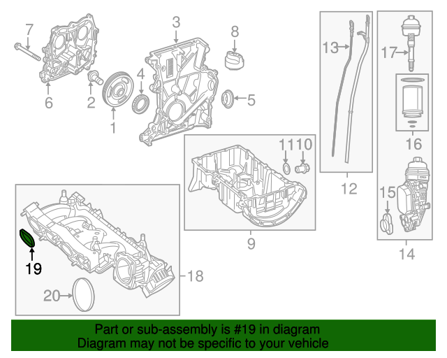 14035-HG00C (14035hg00c) - 2016-2019 Infiniti Intake Manifold Gasket ...