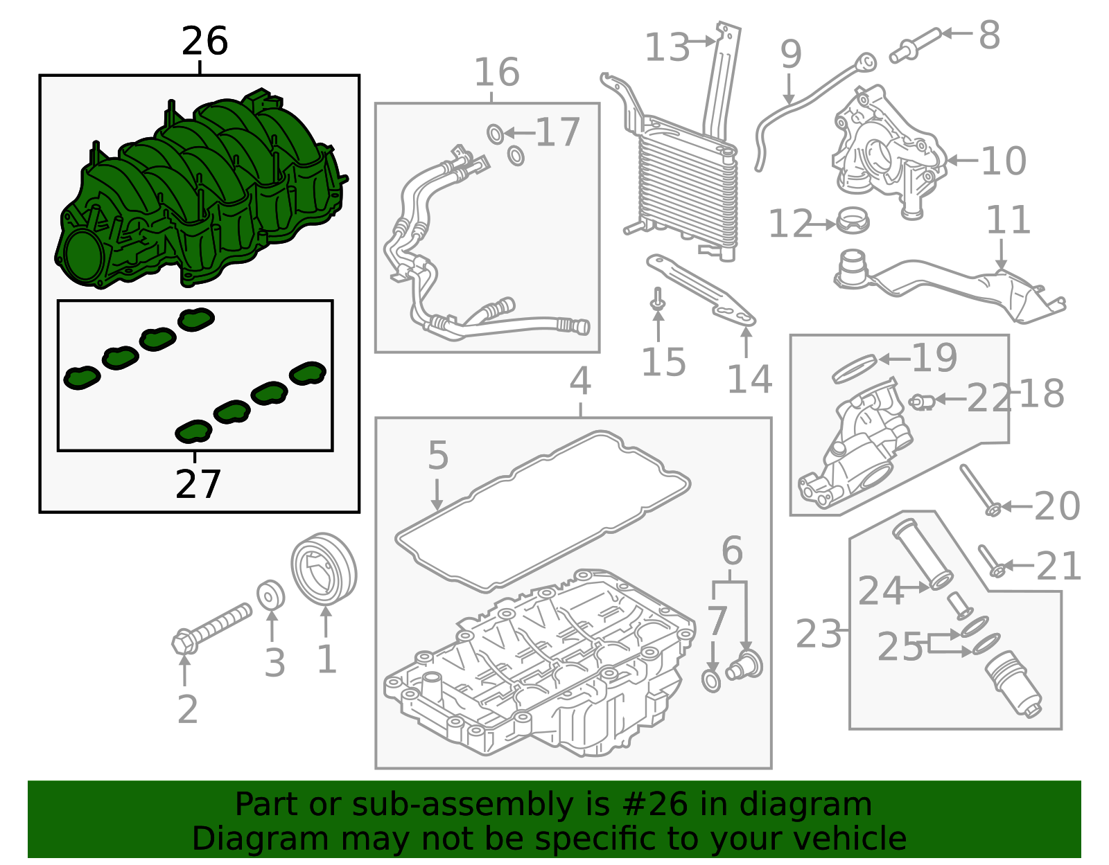 2015-2022 Ford Mustang | Intake Manifold | GR3Z-9424-C | Walls' Ford Parts