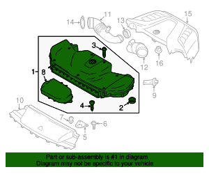 13717638564 - 2014-2019 BMW Air Cleaner Assembly (13-71-7-638-564 ...