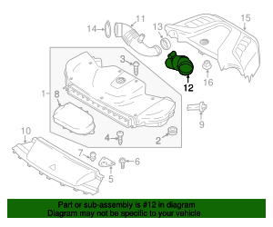 13-71-7-638-569 - Outlet Duct - 2014-2019 BMW | Buy BMW Parts Now