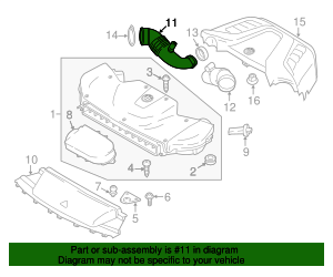 13717638568 - 2014-2019 BMW Outlet Duct (13-71-7-638-568) | BMW of ...