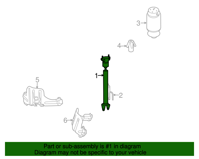 164-320-30-31 - Shock Absorber 2006-2012 Mercedes-Benz | Mercedes-Benz ...