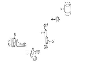 164-320-30-31 - Shock Absorber 2006-2012 Mercedes-Benz | Mercedes-Benz ...