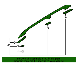 2022-2023 Subaru Forester Rail Assembly 91151SJ080 | Subaru Parts Store