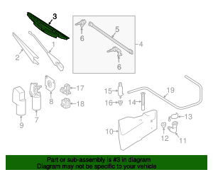 2002-2018 Mercedes-Benz Windshield Wiper Blade 463-820-05-45 ...