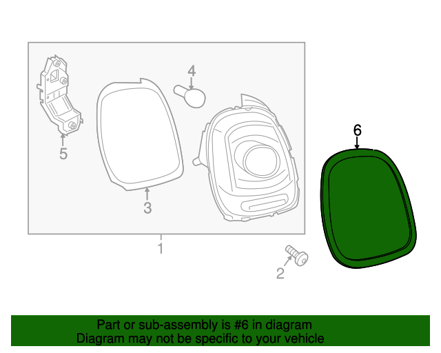 63-21-7-464-171 - Black Line Tail Light Rings - Left - 2020-2024 Mini ...