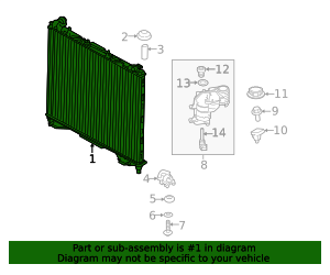 2021-2023 Land Rover Radiator LR162127 | AutoNationParts.com