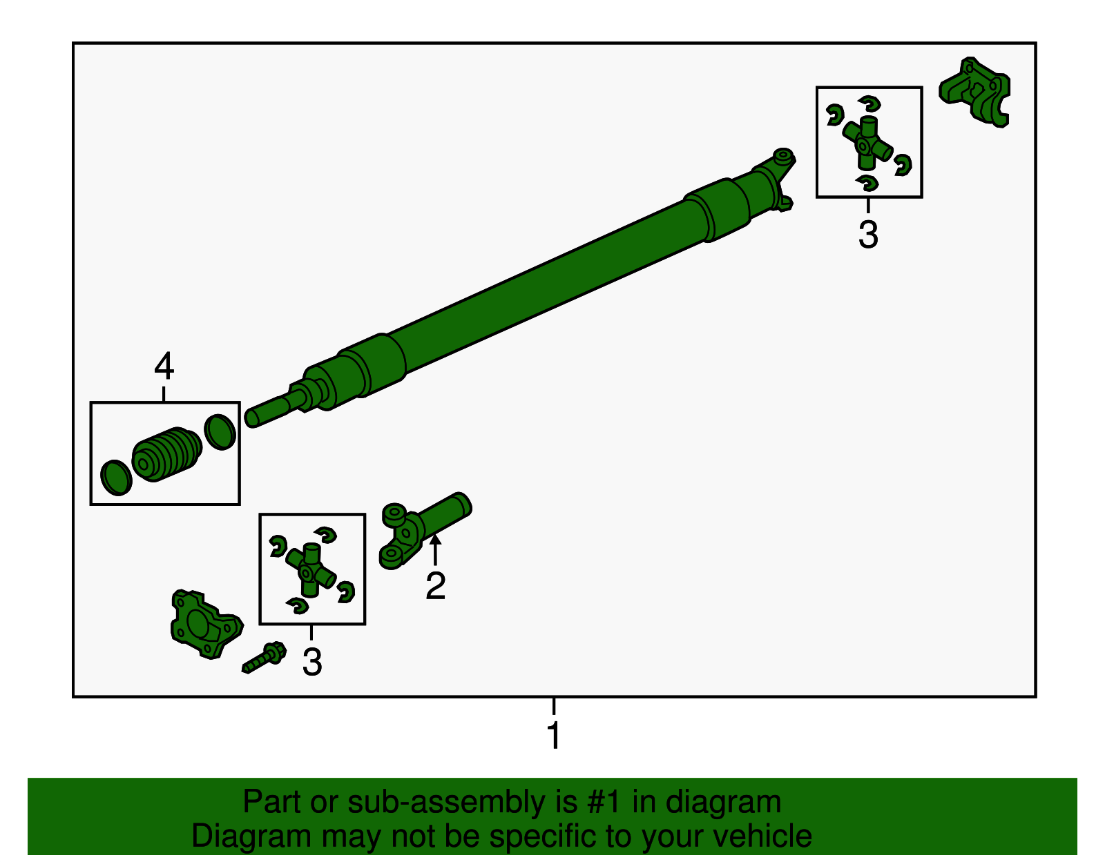 OEM Ford Drive Shaft For 2021-2022 Ford F-350 Super Duty - Part No ...