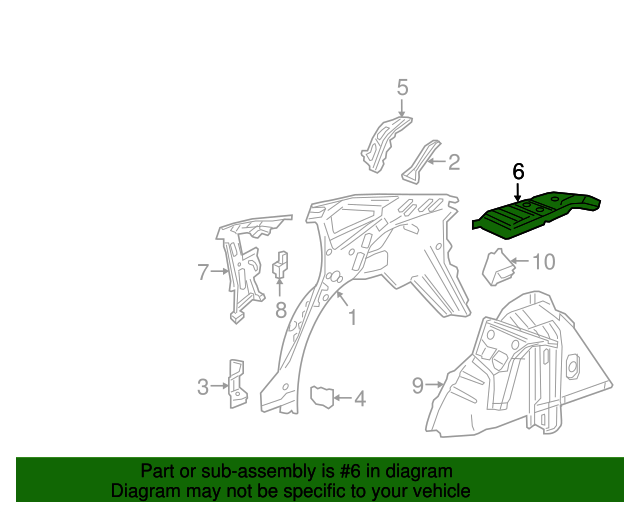 26683685 GM Rear Driver Side Window Panel Extension | GM Parts Store