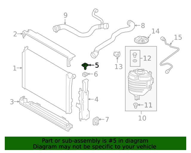 Genuine BMW 17-11-8-482-944 | Radiator Support Air Deflector Clip ...