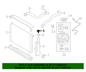17118482944 - 2016-2024 BMW Radiator Support Air Deflector Clip (17-11 ...