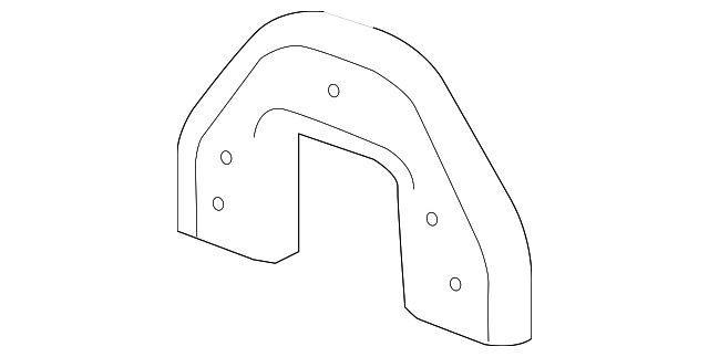 2014-2020 GM Passenger Side Front Bumper Impact Bar Bracket 22833933 GM ...