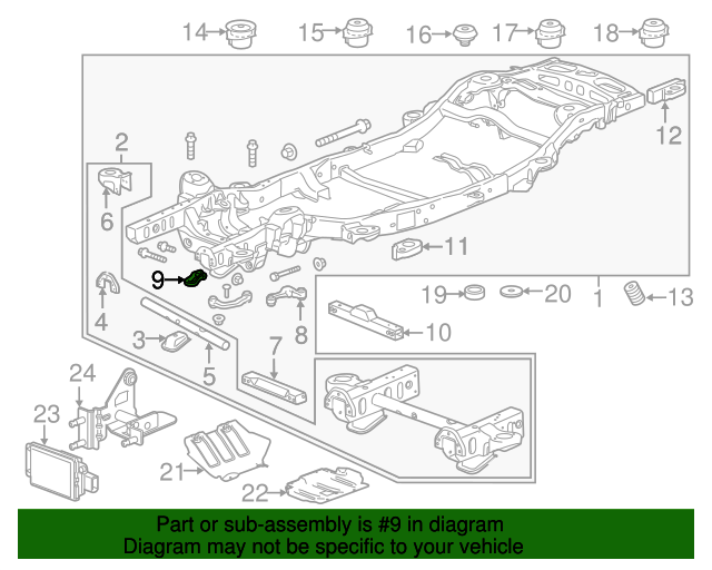 22903513 Hook - New OEM Part From GM Parts Direct | GM Parts Store