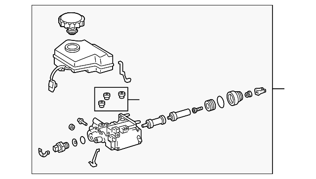 2003-2004 Lexus GX470 Master Cylinder 47025-60081 | OEM Parts Online