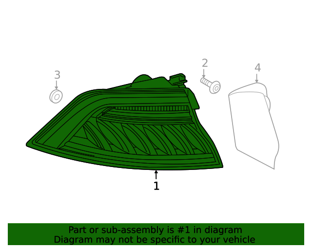 2019-2023 Audi Tail Lamp Assembly 4M8-945-069-C | Audi USA Parts