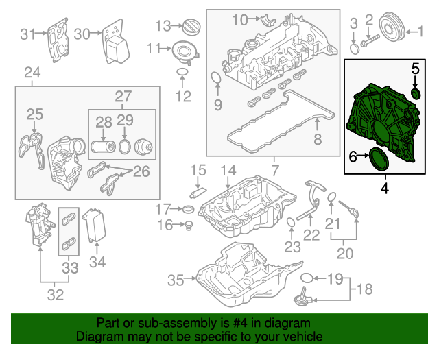 Genuine BMW 11-14-8-591-627 | Rear Main Seal Retainer | FREE Shipping ...