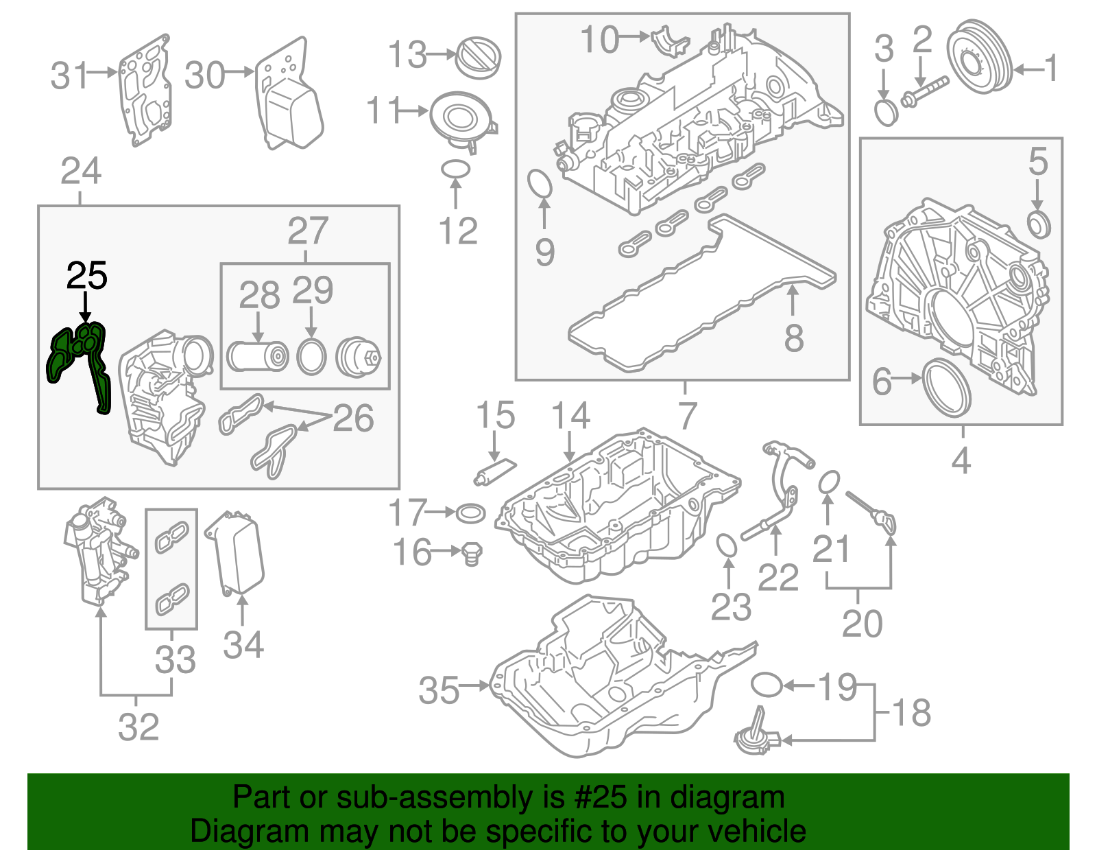 11-42-8-580-682 - Engine Oil Filter Adapter Gasket - 2014-2018 BMW ...