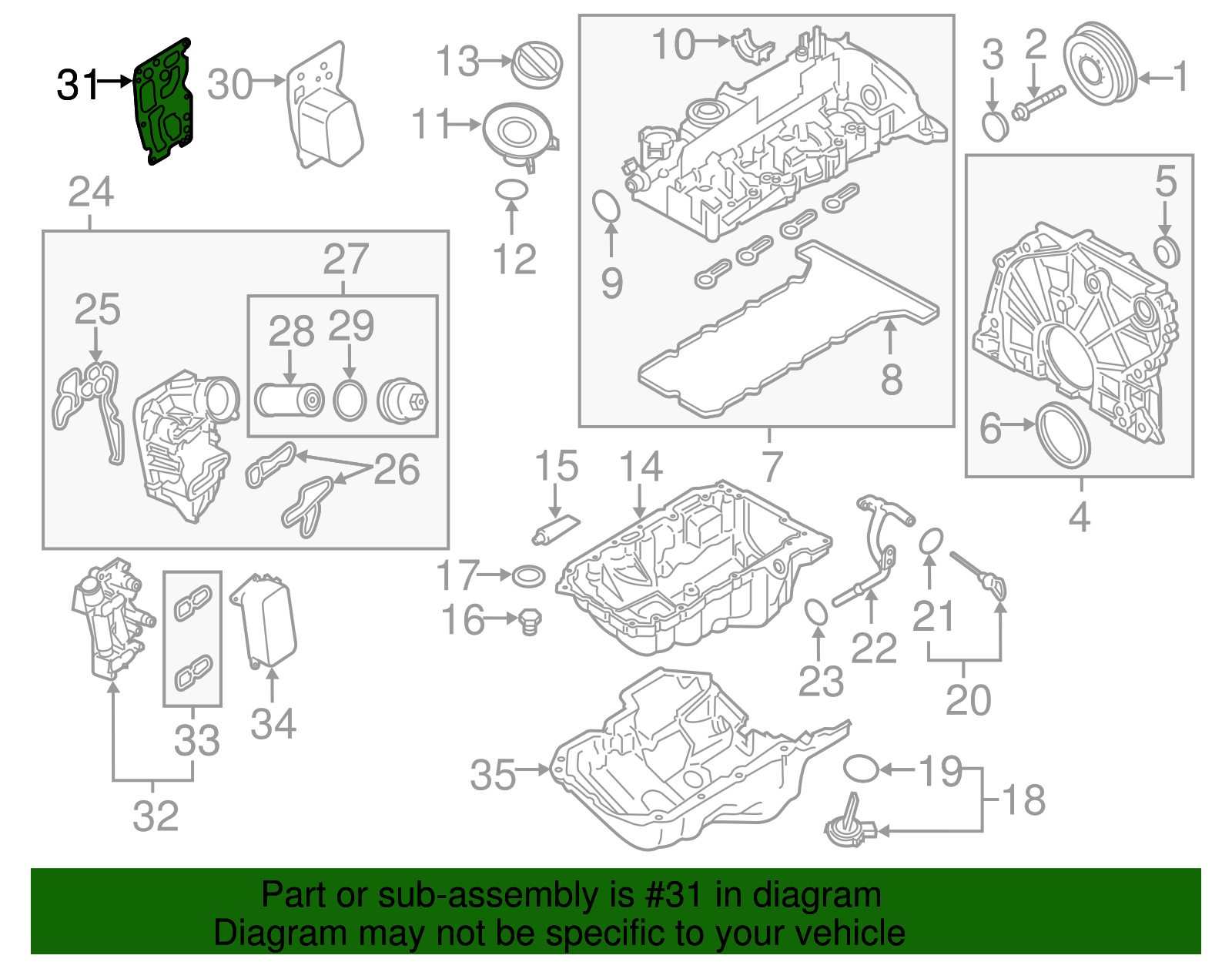 11428580681 - 2014-2018 BMW Engine Oil Cooler Gasket (11-42-8-580-681 ...