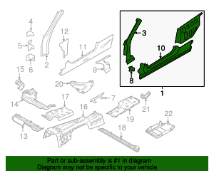 Genuine BMW 41-21-7-361-402 | Inner Panel | FREE Shipping on Most ...