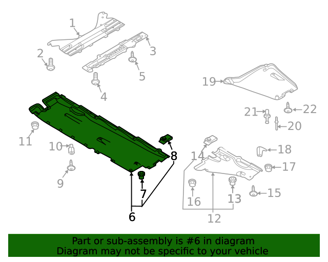 2019-2024 Audi Front Shield 4K0-825-208-M | Audi USA Parts