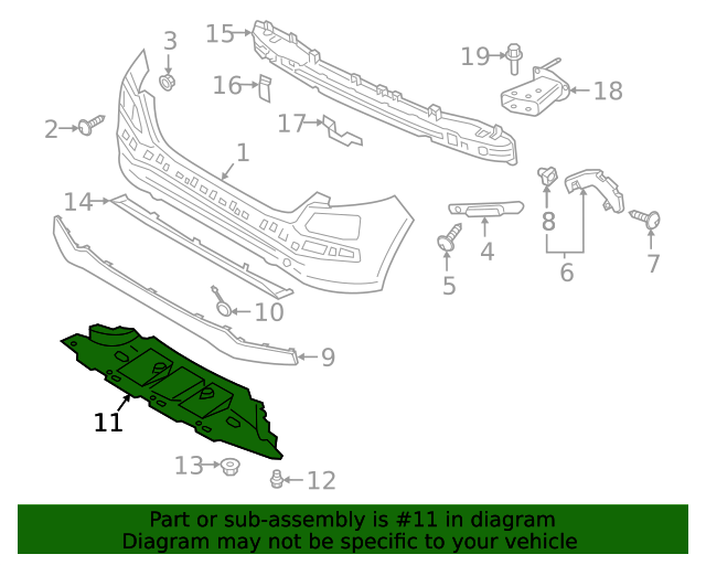 2019-2023 Hyundai Kona Electric Under Cover 86690-K4000 | OEM Parts Quick