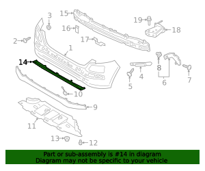 2019-2021 Hyundai Kona Electric Skid Plate 86670-K4000 | QuirkParts