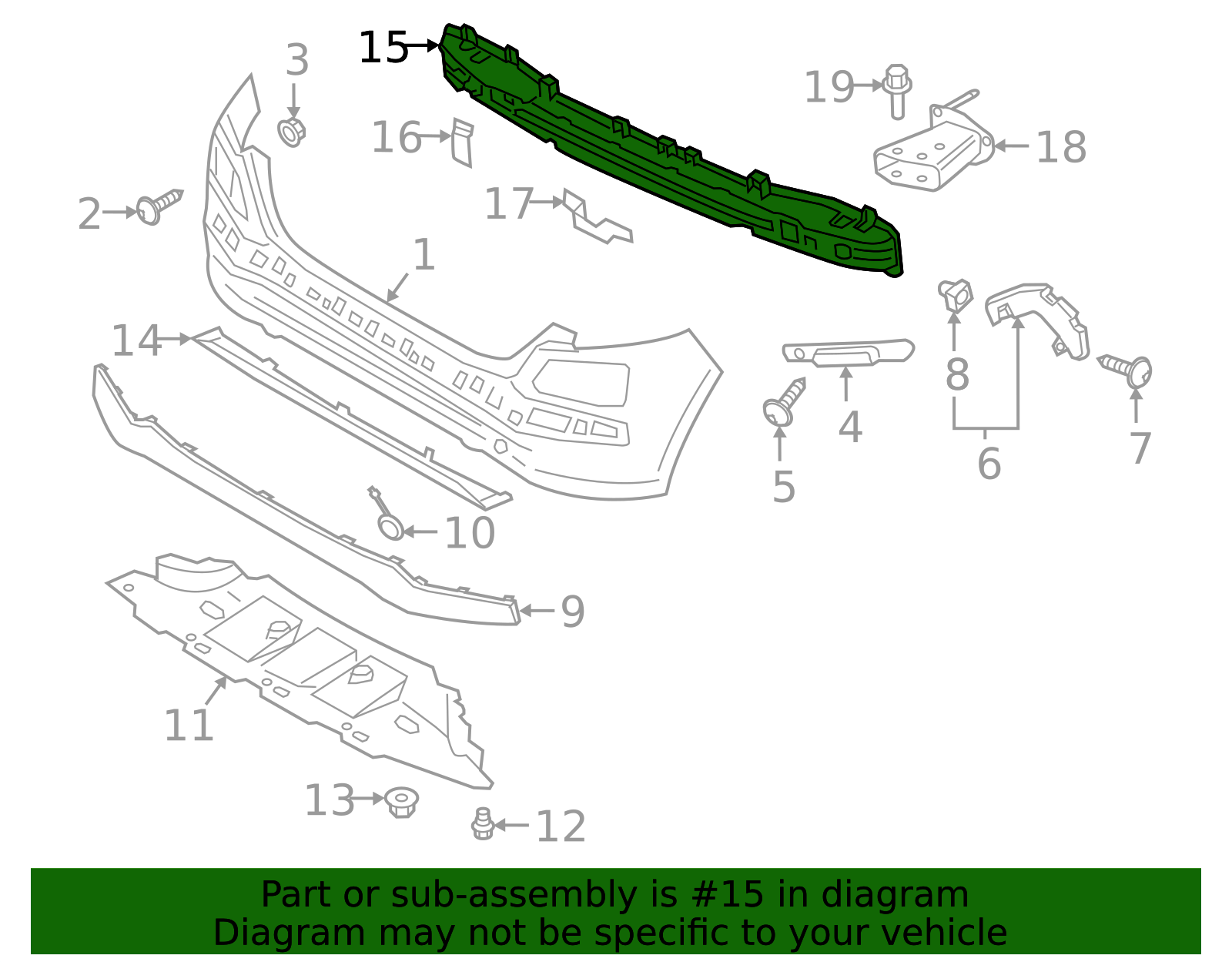 2019-2023 Hyundai Kona Electric Reinforced Beam 86631-K4200 | Retail ...