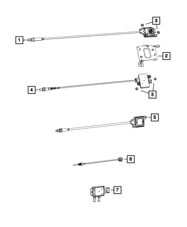 2016-2018 Ram 3500 Exhaust Temperature Sensor 68288780AA | Mopar eStore