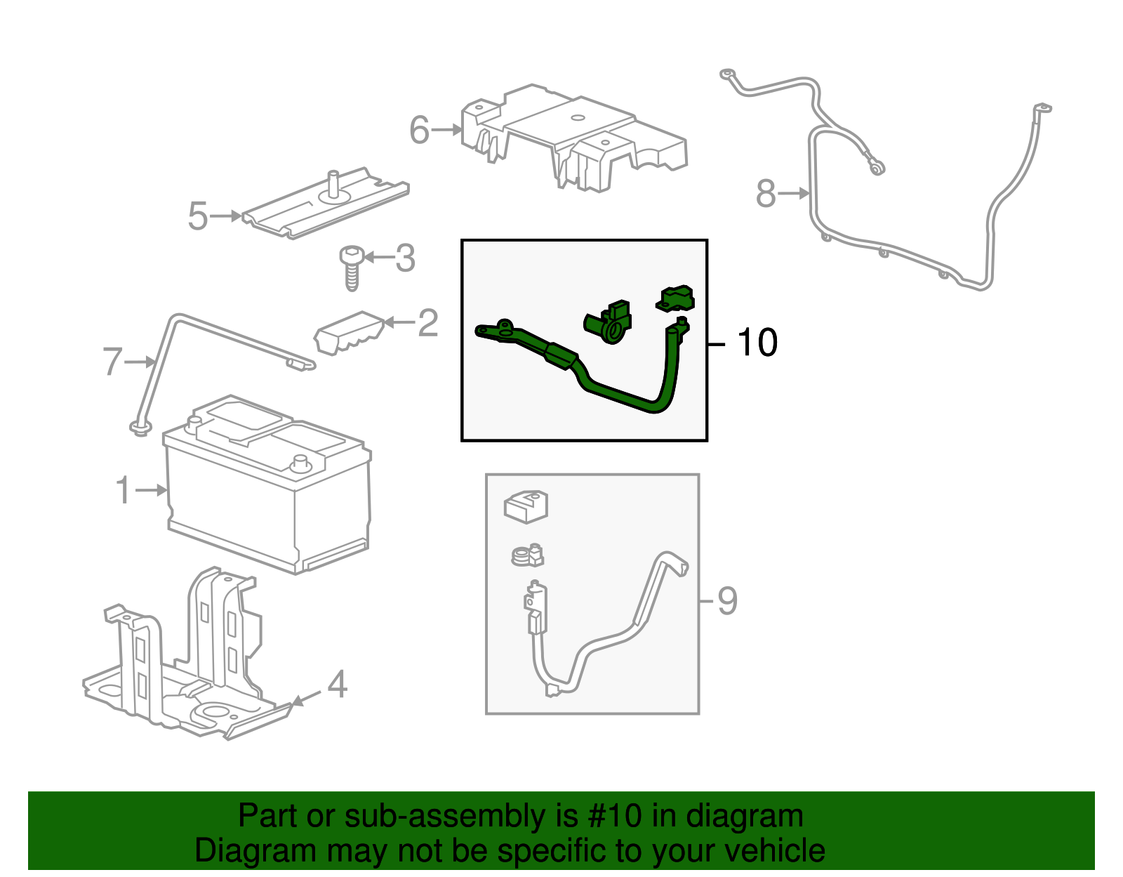 22886822 - Positive Battery Cable 2010-2015 Chevrolet Camaro ...