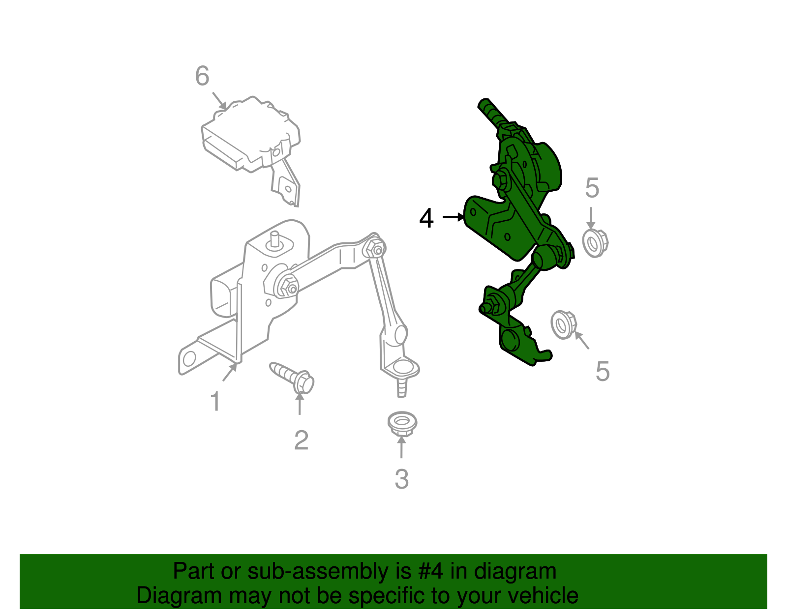 2009-2023 Subaru Level Sensor 84031FG000 | Subaru Parts Store