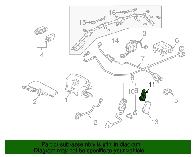 81161-SDA-A01 - Opds Unit - 2003-2006 Honda Accord | Genuine Honda Parts