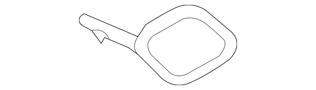 42537261 - Primed Rear Bumper Fascia Tow Eye Access Hole Cover 2017 ...