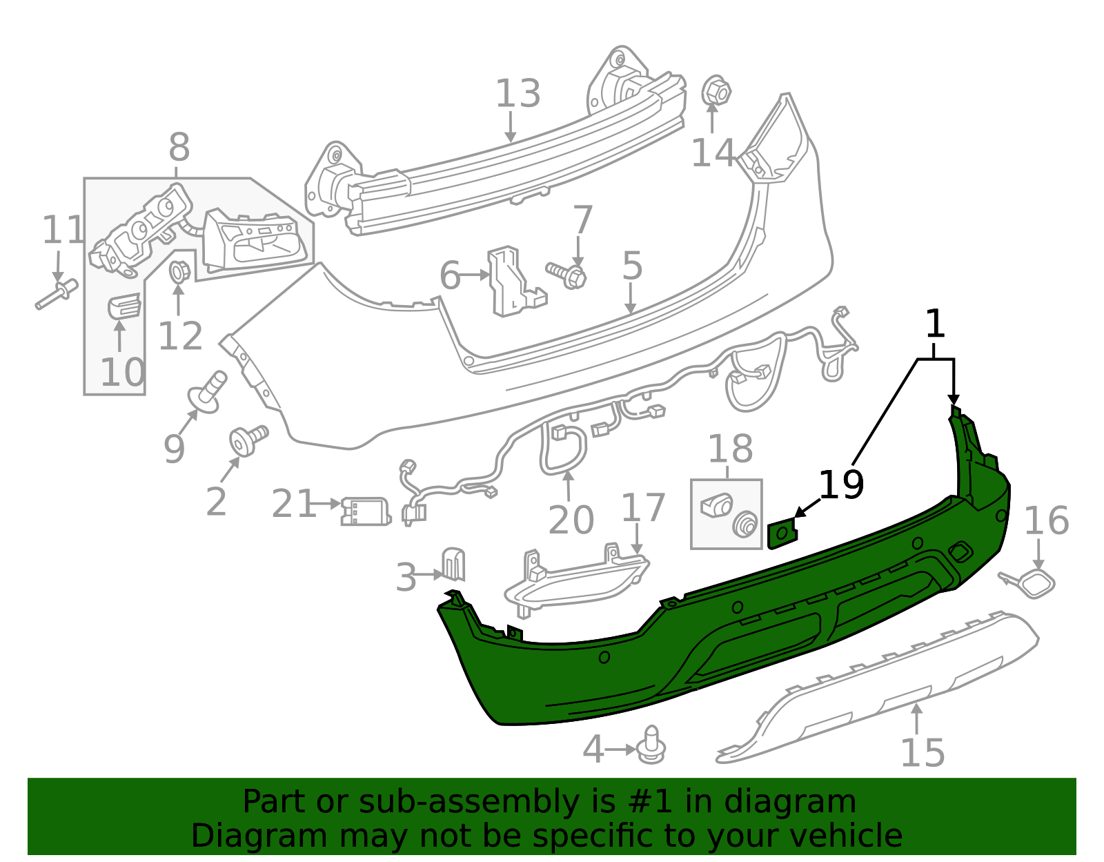 2017-2022 Buick Encore Fascia (Replaces Part Number 42537252) 42537251 ...